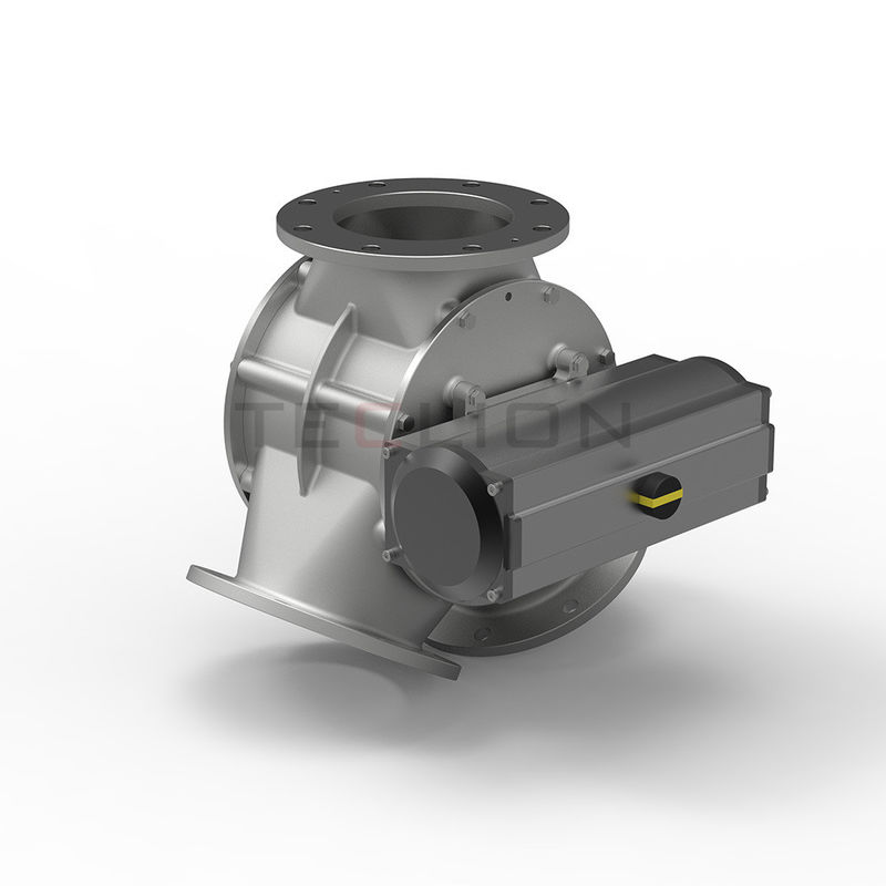 Powders Granular Pneumatic Diverter Gate Valve Plate Structure DV Type