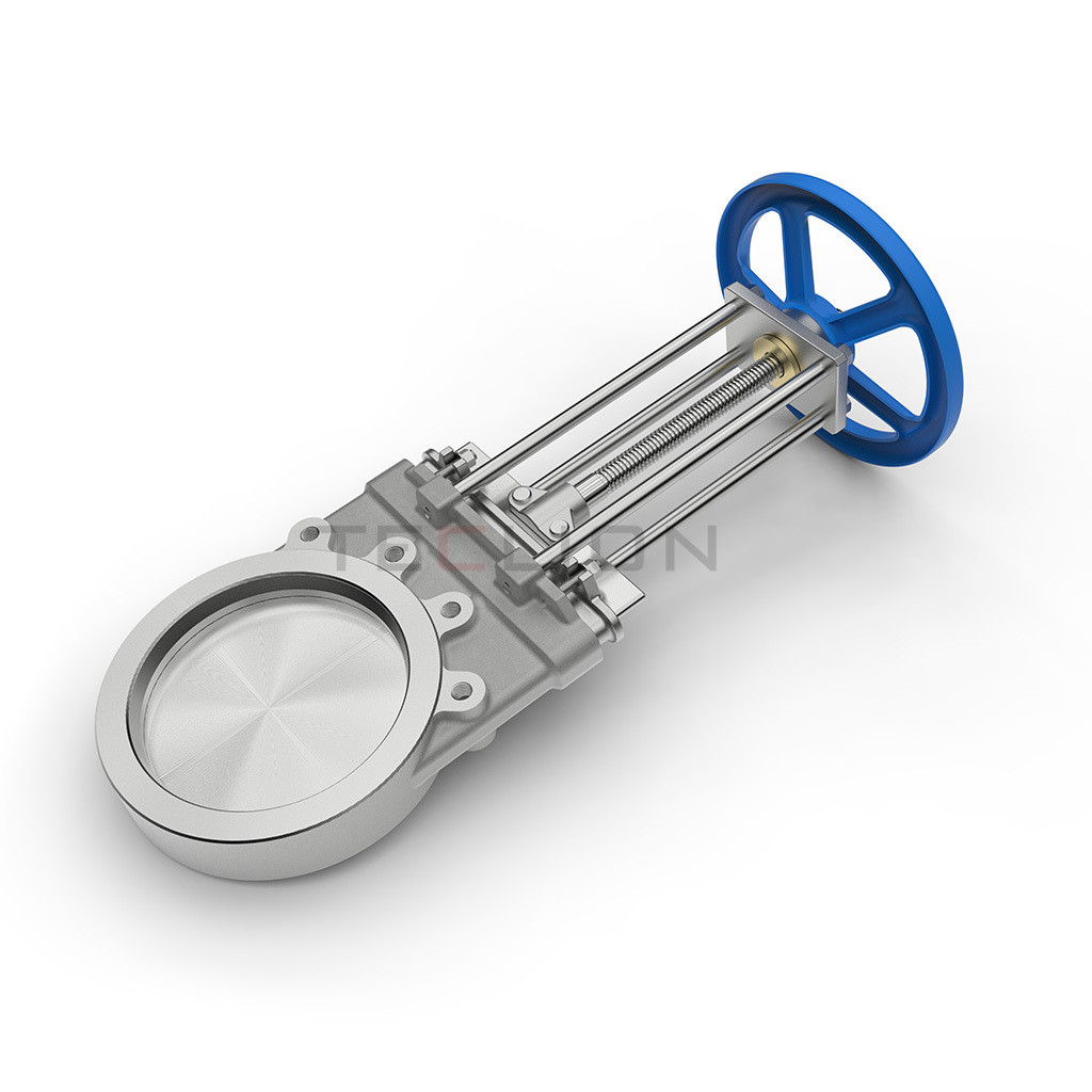 PN10 PN16 Slide Gate Pneumatic Air Operated Gate Valve Handwheel ...