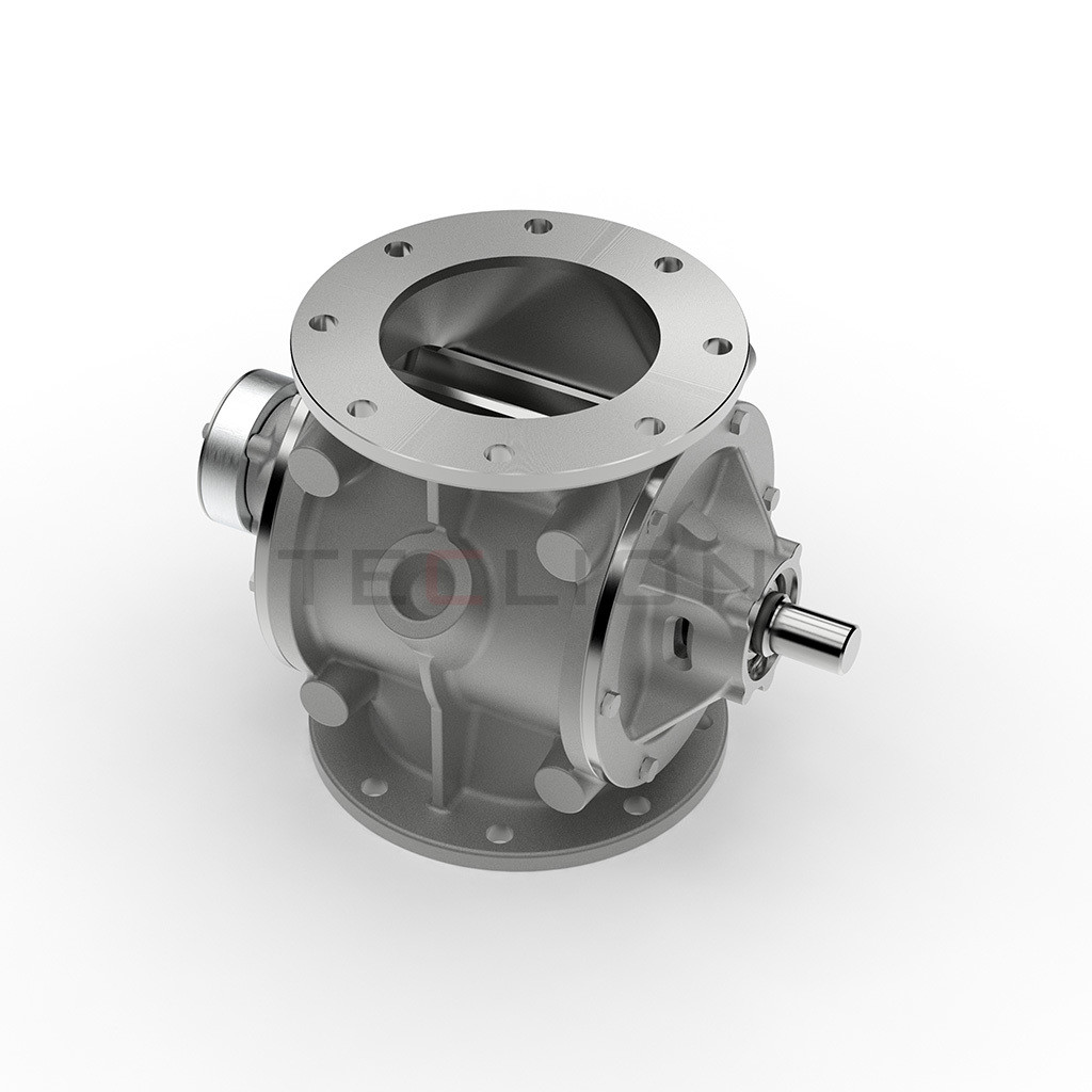 Industrial Powder Rotative Valve Feeder Airlock For Dust Collector OEM