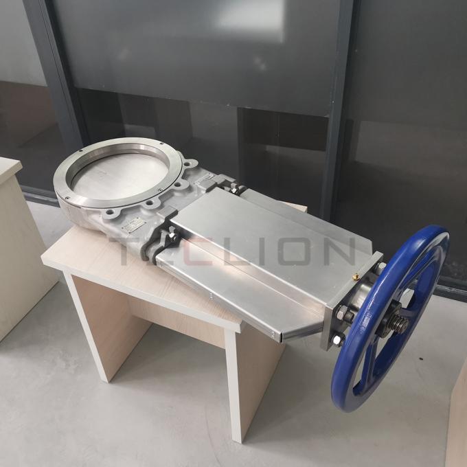 PN10 PN16 Slide Gate Pneumatic Air Operated Gate Valve Handwheel ...