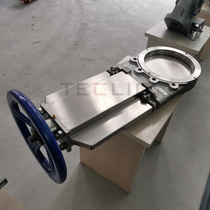 PN10 PN16 Slide Gate Pneumatic Air Operated Gate Valve Handwheel ...